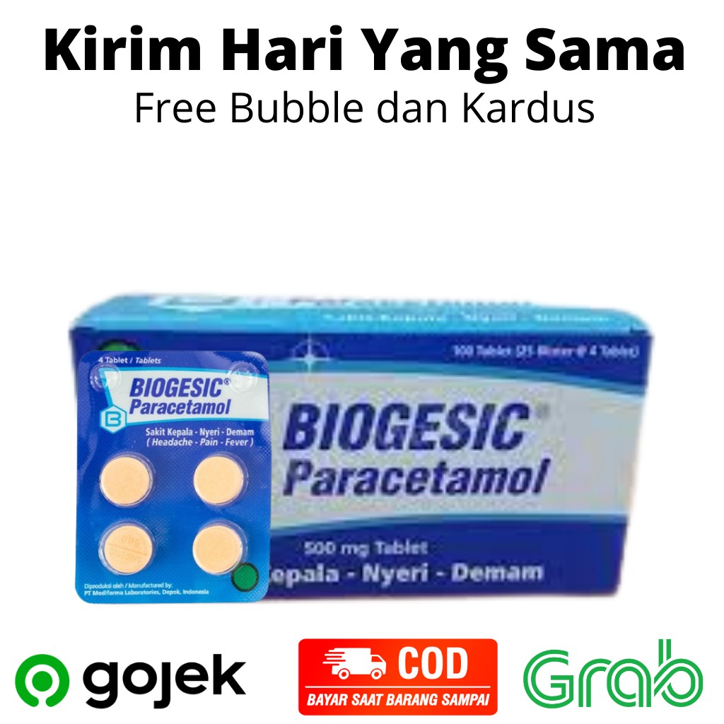Jual Biogesic Paracetamol Tablet Obat Sakit Gigi Demam Pusing Tujuh ...