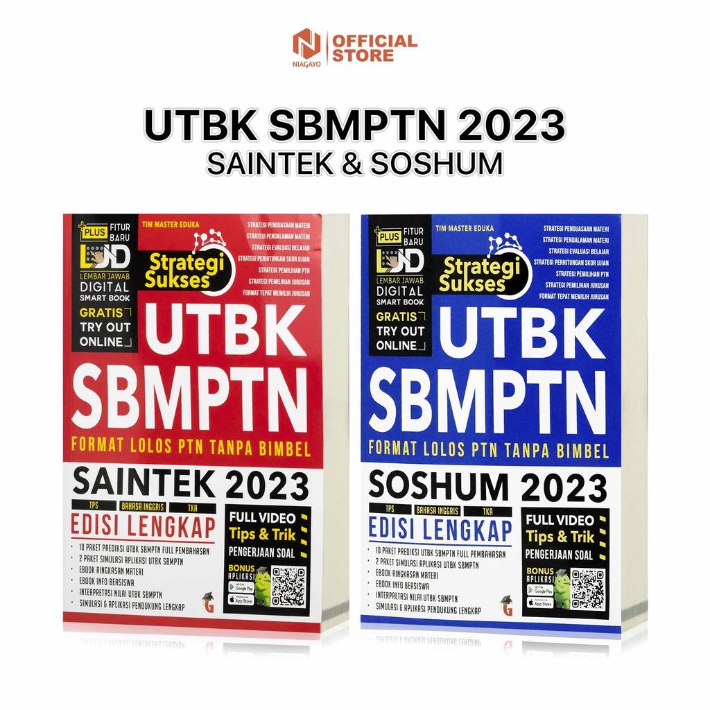 Jual Buku UTBK Saintek / Strategi Sukses UTBK SBMPTN Saintek Soshum 2023 Edisi Lengkap TPS TKA ...
