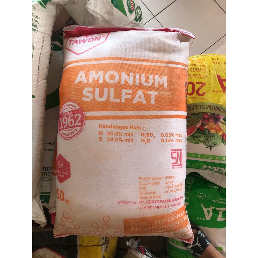 Jual Pupuk ZA Amonium Sulfat Cap Tawon 1 Kg | Shopee Indonesia
