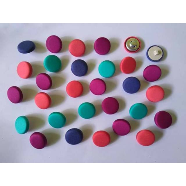 Jual Kancing Bungkus Polos Kancing Gepeng ( 1 lusin ) | Shopee Indonesia