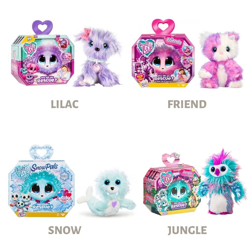 Jual Scruff A Luvs Lilac Jungle Friend Snow - ScruffALuv Scruff A Luv ...