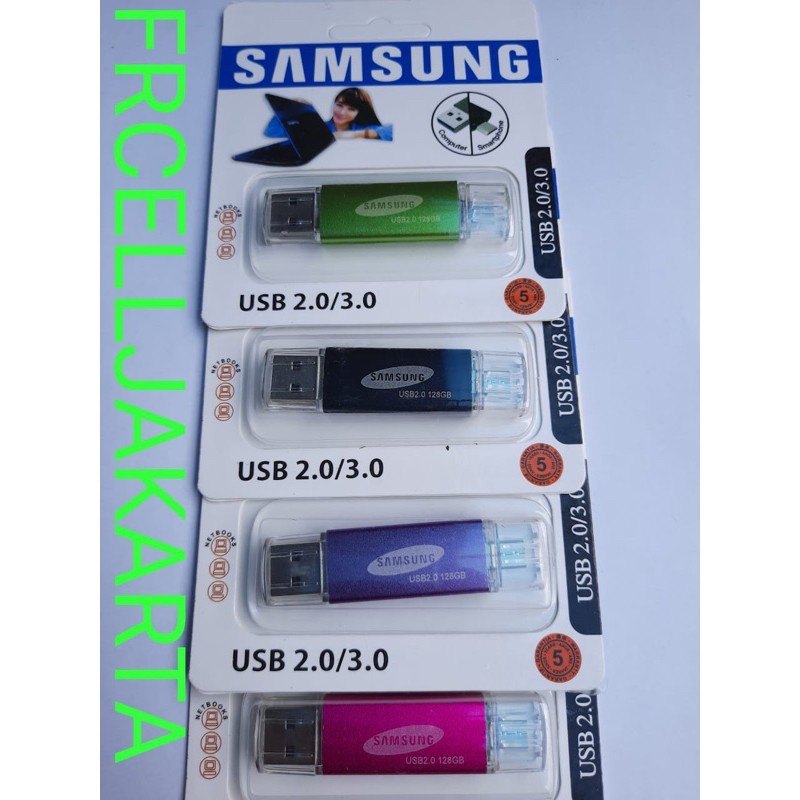 Jual FLASHDISK SAMSUNG OTG 128GB / FLASHDISK OTG SAMSUNG 128GB | Shopee ...