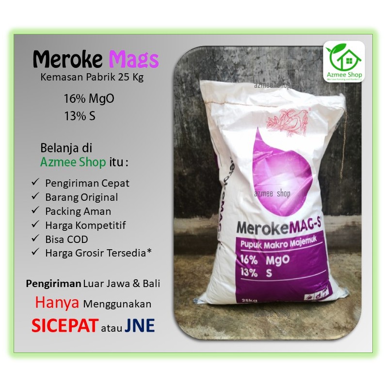 Jual PUPUK MEROKE MAG-S MAGS MAGNESIUM SULFAT 25 KG | Shopee Indonesia