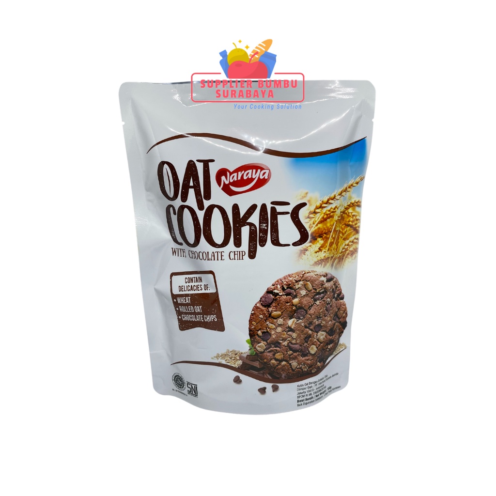 Jual Naraya Oat Cookies Chocolate Chip 150g | Shopee Indonesia