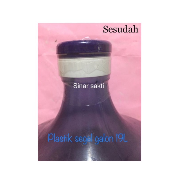 Jual PLASTIK SEGEL Tutup Galon AQua 19 Liter / PLASTIK SEGEL Tutup ...