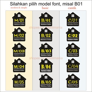 Jual PAPAN NOMOR RUMAH LED ACRYLIC | NOMER RUMAH LED | NO RUMAH MENYALA ...