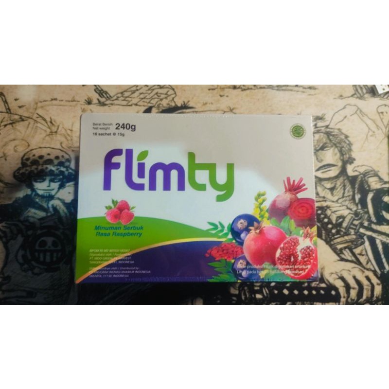 Jual Flimty Fiber | Detox | Antidioksidan Rasa Raspberry - 16 Sachet ...