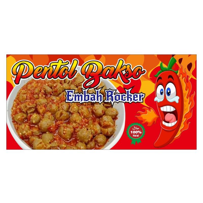 Jual Spanduk/Banner Pentol Bakso/Bakso Pentol 120x60 | Shopee Indonesia