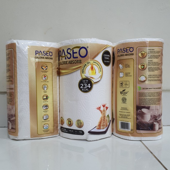 Jual PASEO CALORIE ABSORB COOKING TOWEL / TISSUE MASAK 70s | Shopee Indonesia