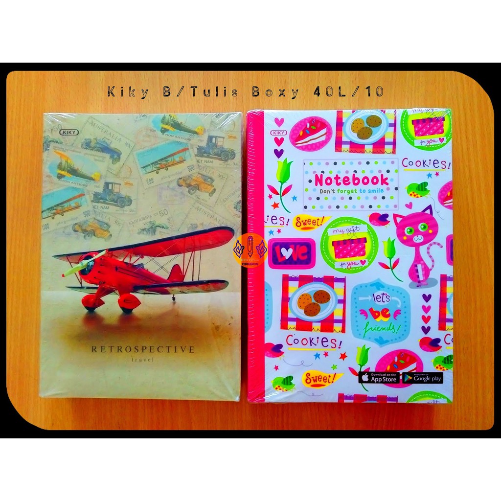 Jual Buku Tulis Boxy Kiky 40L/10 Per Pack | Shopee Indonesia