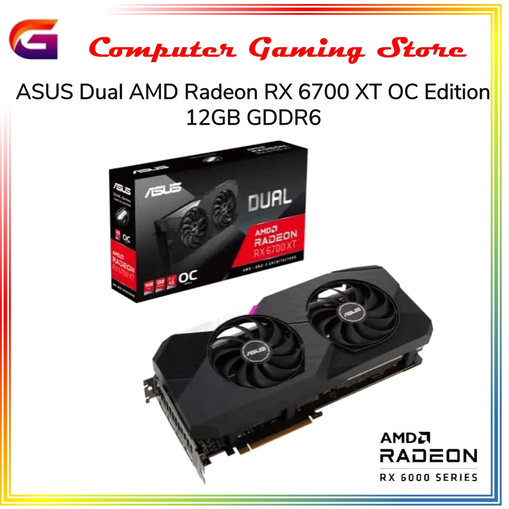 Jual ASUS Dual AMD Radeon RX 6700 XT OC Edition 12GB GDDR6 | GPU | VGA ...
