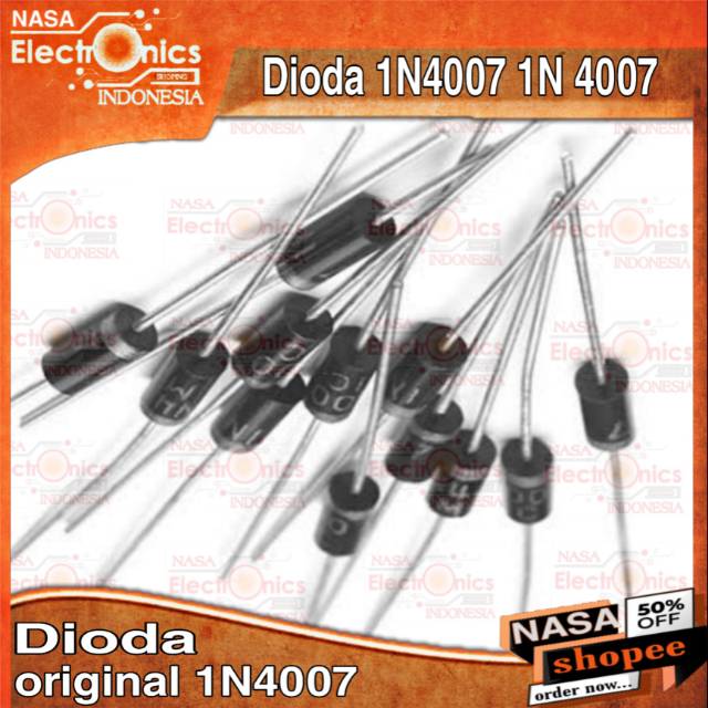 Jual Dioda 1N4007 Diode N4007 Indonesia|Shopee Indonesia
