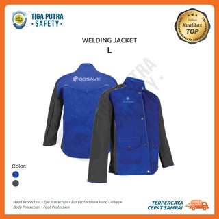 Jual Jaket Las Full Kulit / Welding Jacket Leather Safety Pelindung ...