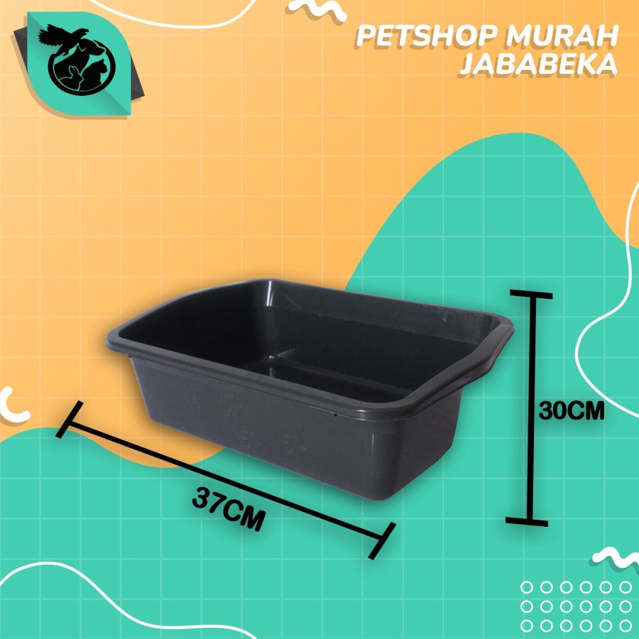 Jual Bak pasir kucing plastik / litter box / kotak pasir | Shopee Indonesia