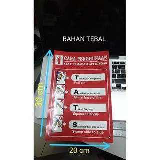 Jual APAR RAMBU K3 SIGN LABEL PEMADAM / Petunjuk Appar / Papan ...