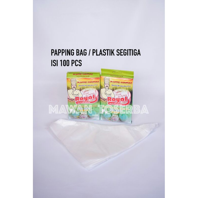 Jual Plastik Segitiga UK Kecil / Piping Papping bag isi 100pcs/ Plastik ...