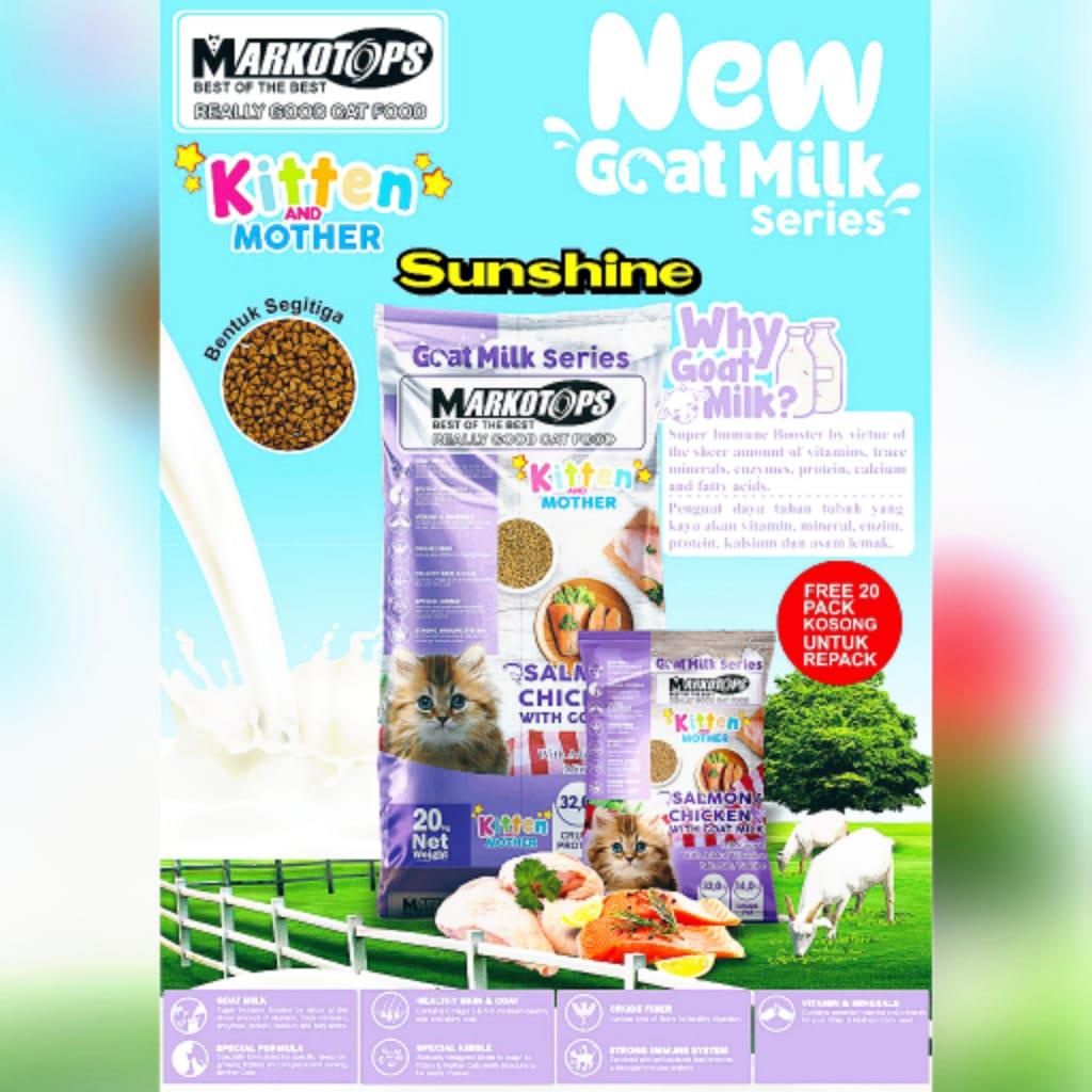Jual Markotop Dry Cat Food 800gr Kitten Mother Goat Milk -Makanan ...