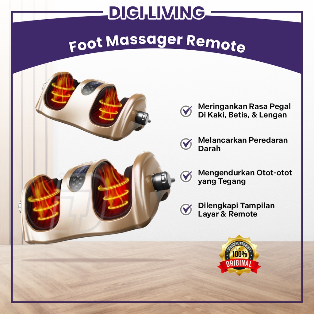 Jual Digiliving - Alat Pijat Portable Kaki - Foot Massager Remote ...
