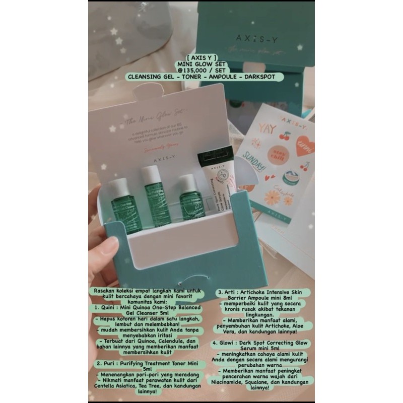 Jual AXISY MINI GLOW SET ( 4 ITEMS ) Indonesia|Shopee Indonesia