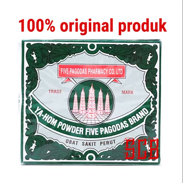 Puyer Lima Pagoda 750mg (Isi 12 Tabung) - Obat Sakit Perut, Mual, diare ...