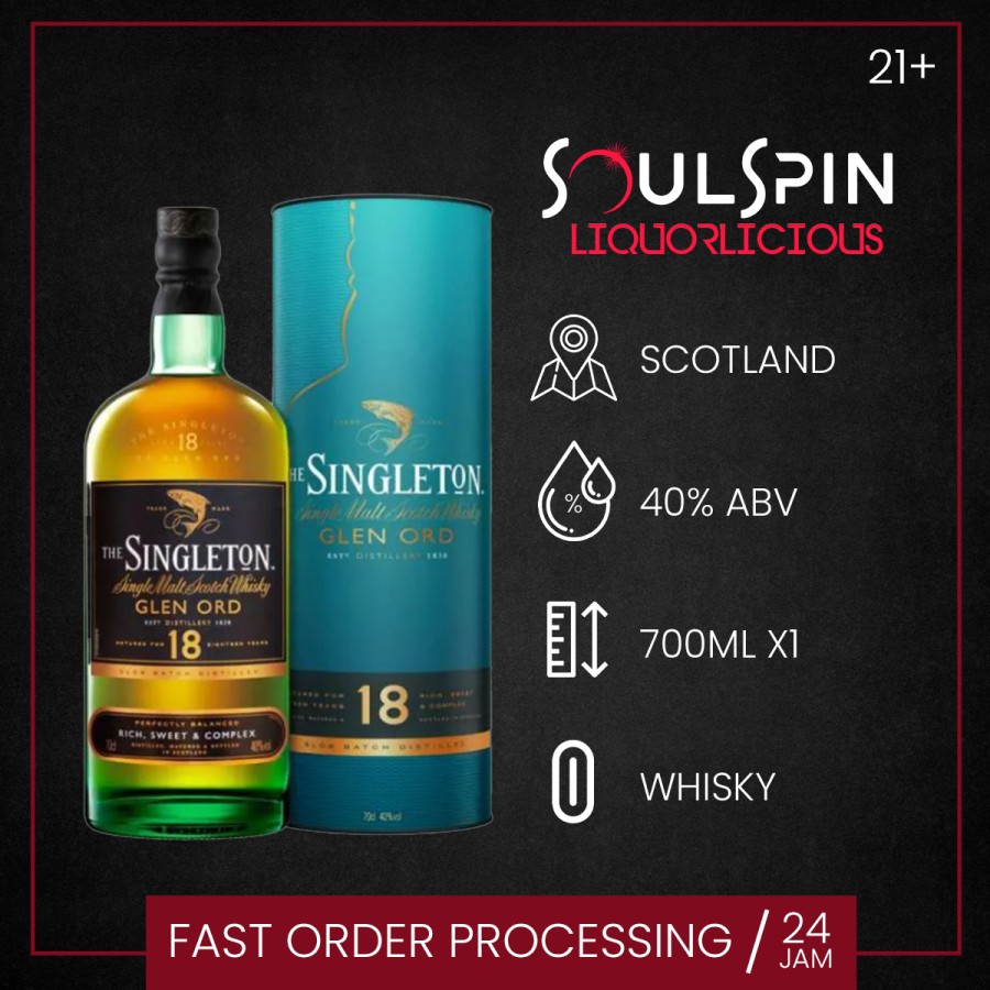 Jual The Singleton 18 YO Glen Ord Single Malt Whisky 700ml | Shopee ... Jual The Singleton 18 YO Glen Ord Single Malt Whisky 700ml | Shopee ...