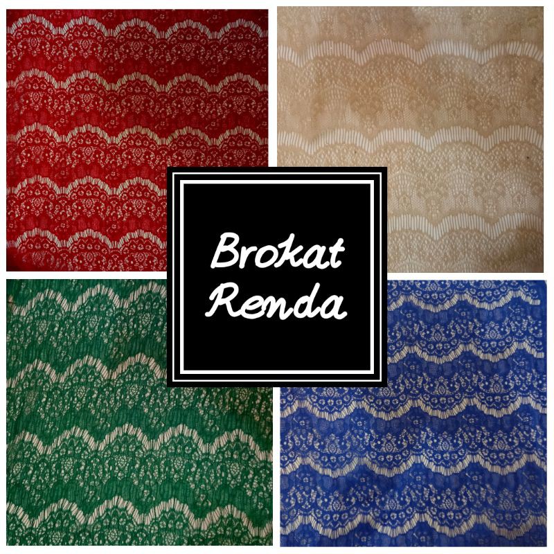 Jual KAIN BROKAT RENDA / RENDA BROKAT HALUS / BRUKAT RENDA / BROKLAT ...
