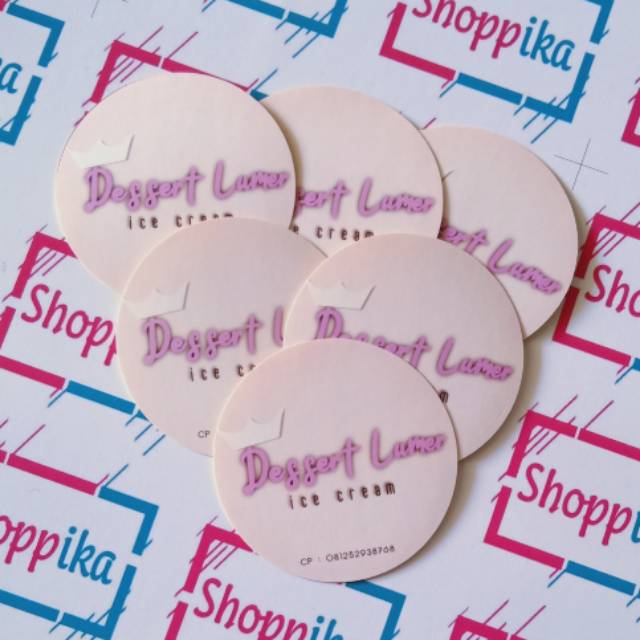 Jual Cetak sticker bulat / transparan (free desain) | Shopee Indonesia