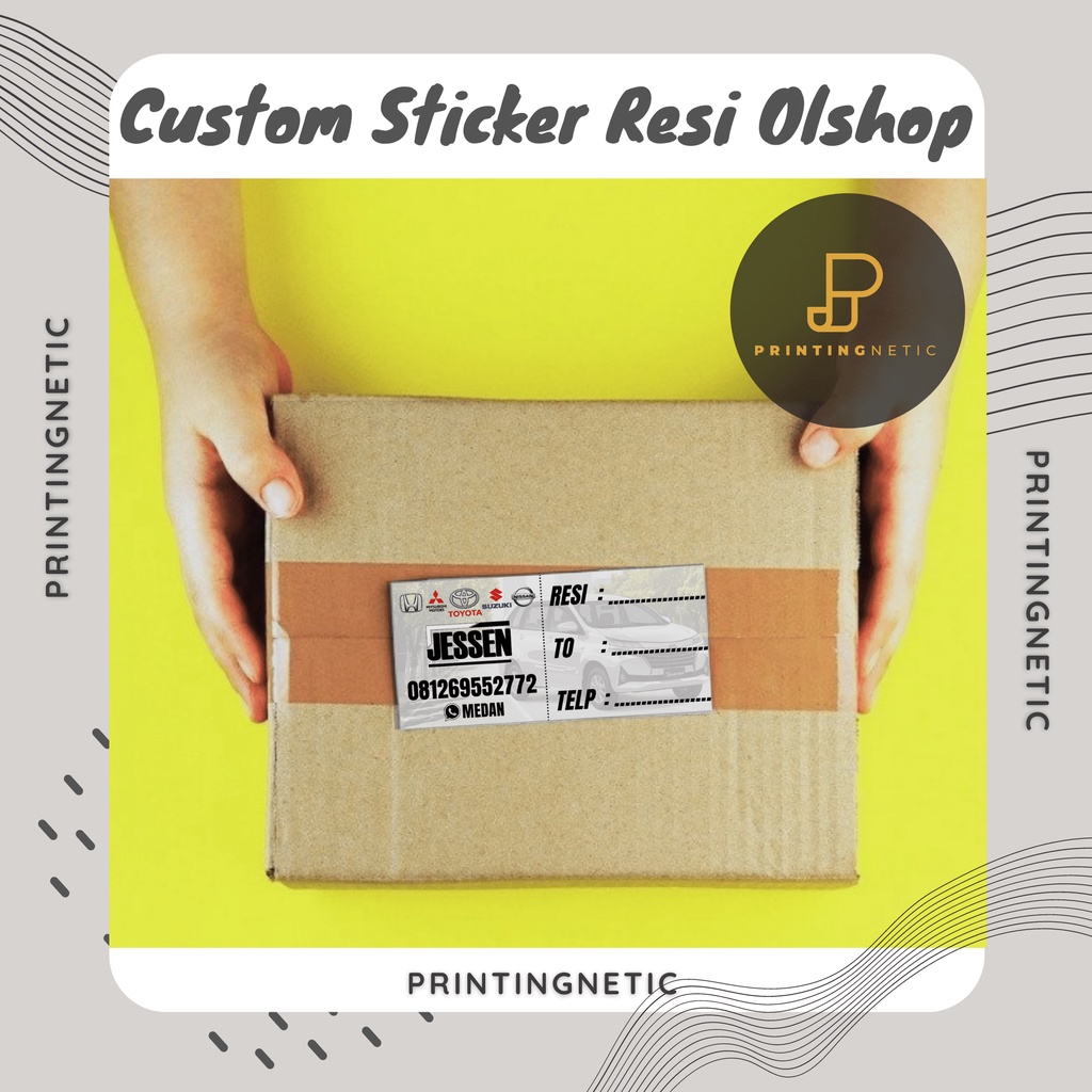 Jual (FREE DESIGN) Custom Stiker Label Pengiriman / Stiker Resi / Label ... Jual (FREE DESIGN) Custom Stiker Label Pengiriman / Stiker Resi / Label ...