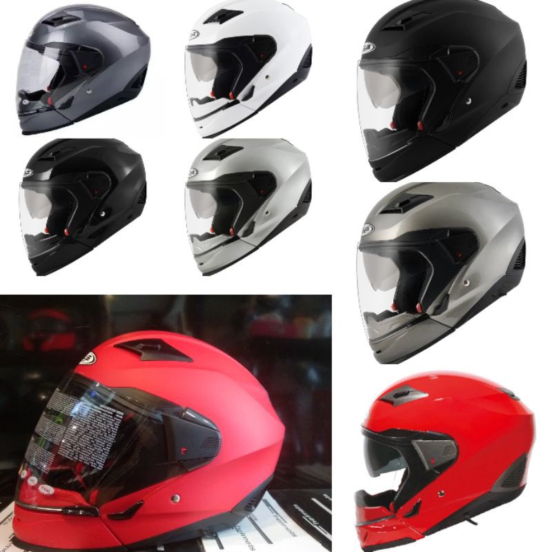 Jual Helm Zeus ZS611C ZS 611c modular ZS611C DOUBLE VISOR | Shopee ...