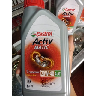 Jual oli castrol activ motor matic 20W - 40 4-AT 800ml | Shopee Indonesia