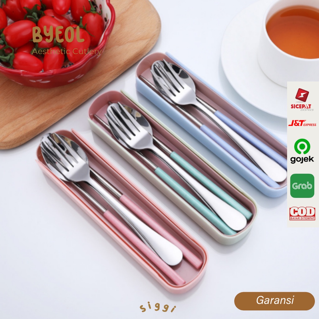 Jual [siggi] BYEOL Aesthetic Cutlery / Peralatan Makan / Peralatan Makan Korea / Peralatan Makan ...