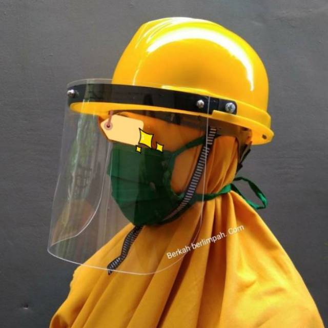 Jual Faceshield Helm APD bisa di putar bahan bagus murah ori clear ...