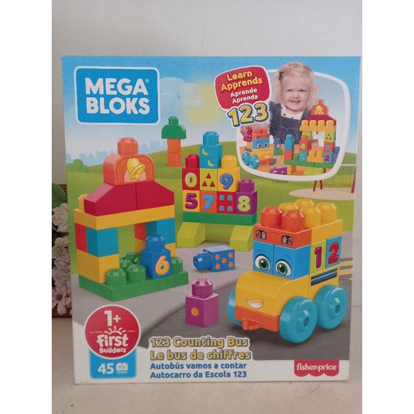 Jual Fisher Price Mega Bloks First Builder 123 Counting Bus (45pcs ... Jual Fisher Price Mega Bloks First Builder 123 Counting Bus (45pcs ...