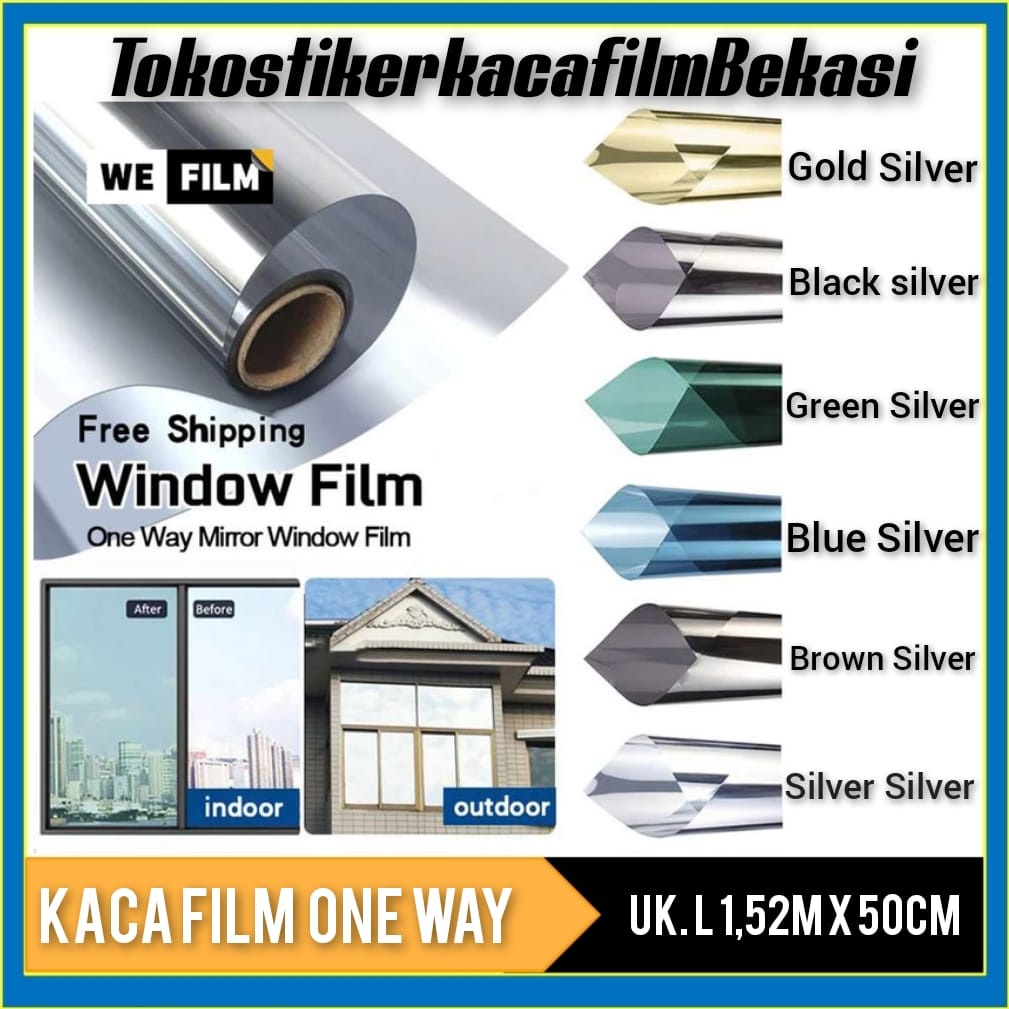 Jual Sticker Stiker Kaca Film Wallpaper Jendela One Way Cermin | Shopee ...