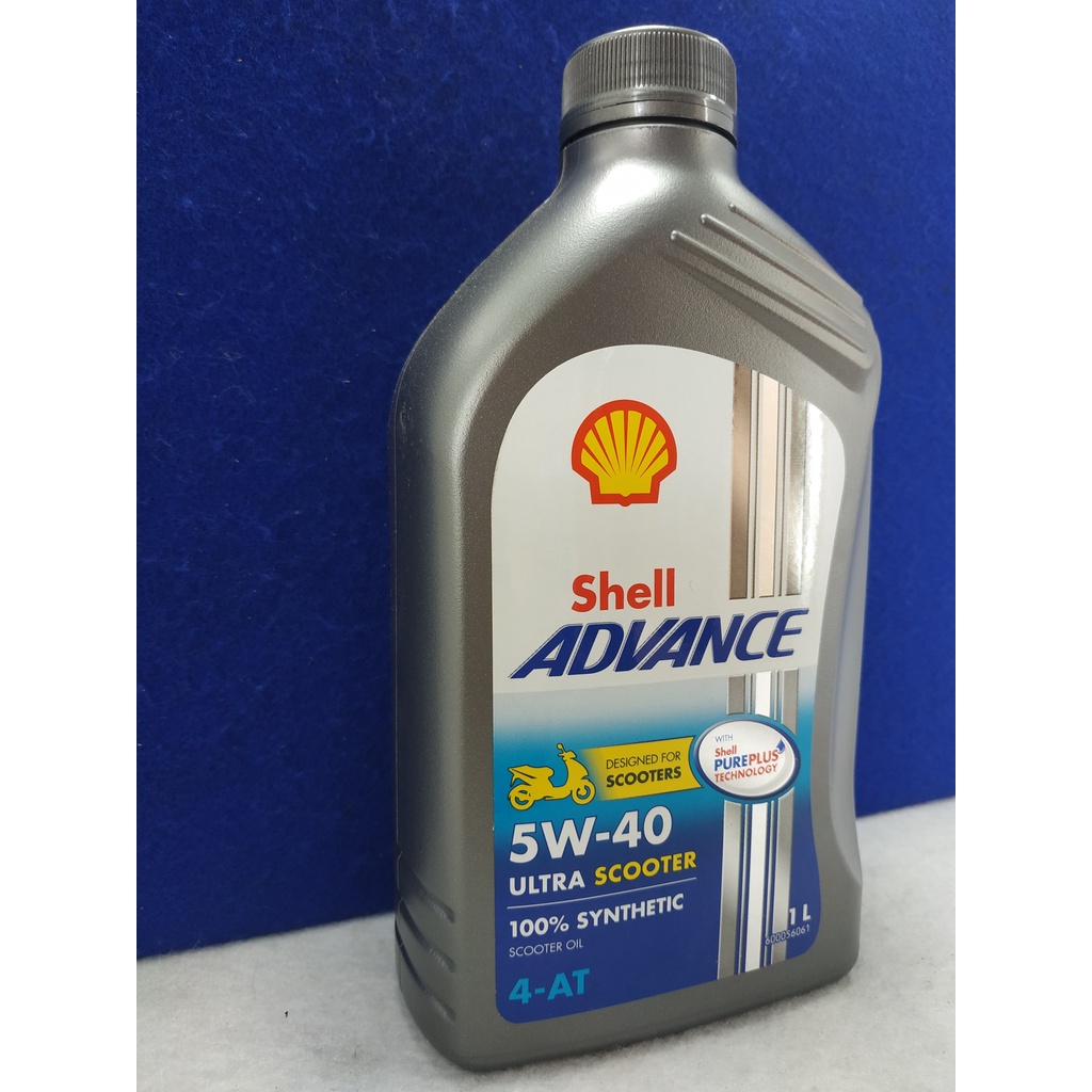 Jual Oli Shell Advance 5W-40 Ultra Scooter 4 AT Synthetic 1 Liter ...