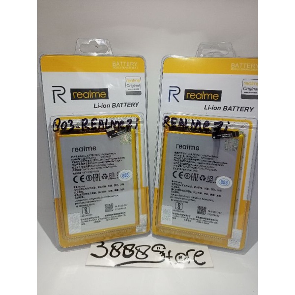 Jual Baterai Realme 7i Battery BLP 803 Batrai C17 BATRE V3 ORIGINAL ...