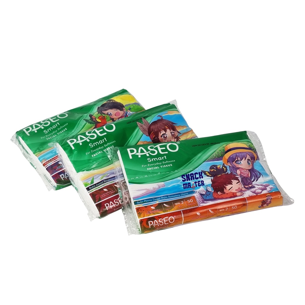 Jual Tisu PASEO Smart Facial Tissue Travel Pack - 50's 2 Ply | Shopee ...