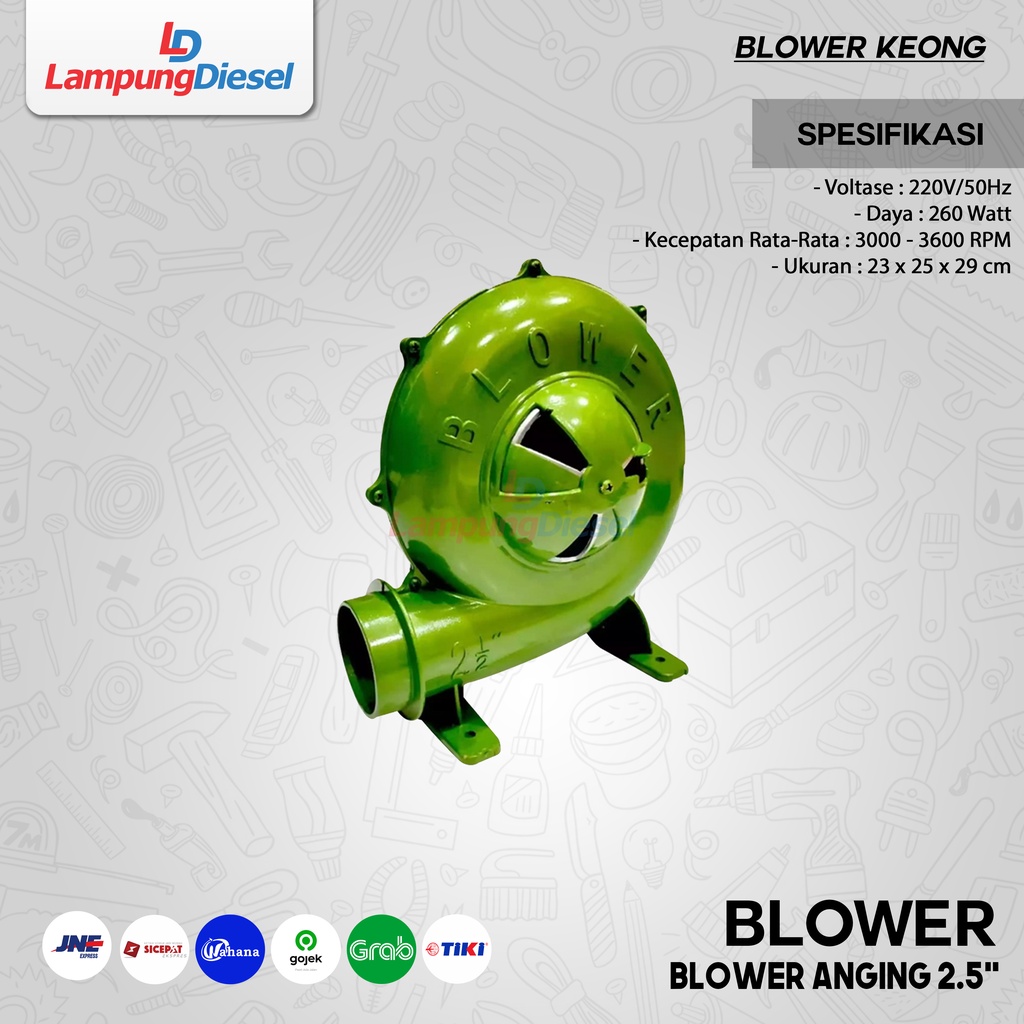 Jual Blower Angin/ Blower Keong Ukuran 3 Inchi/ 2,5 Inch/ 2 Inchi ...