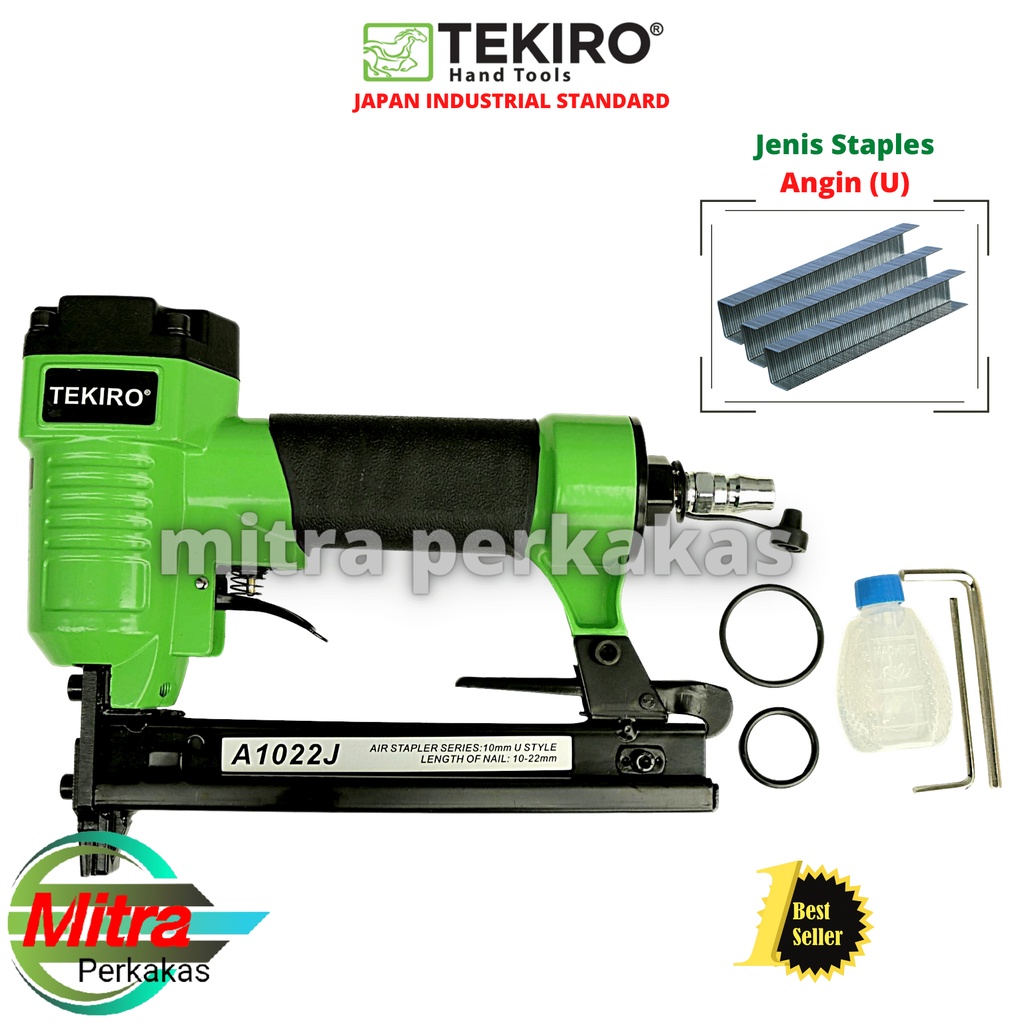 Jual Tekiro 1022J Air nailer stapler Gun / Mesin Staples angin paku ...