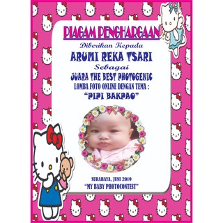 Jual Piagam Sertifikat a4 ukuran 21x29cm (a4) laminating Piagam Custom ...
