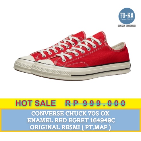 Jual CONVERSE CHUCK 70S OX ENAMEL RED 164949C -ORIGINAL RESMI | Shopee Indonesia