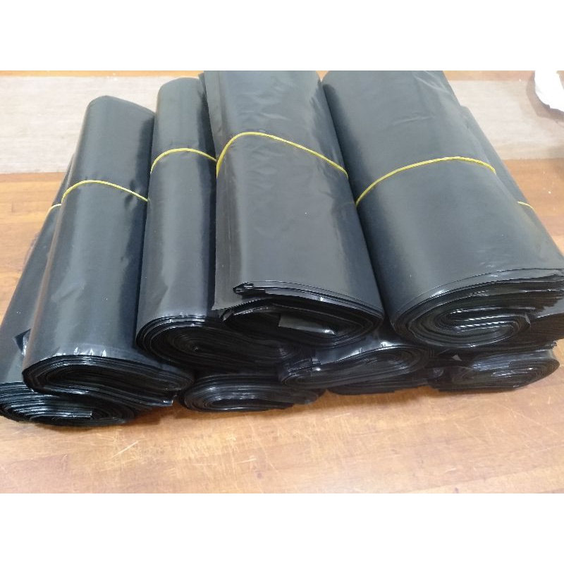 Jual Plastik Packing Plong Tanpa Lem ( Black ) Harga Perkg | Shopee ...
