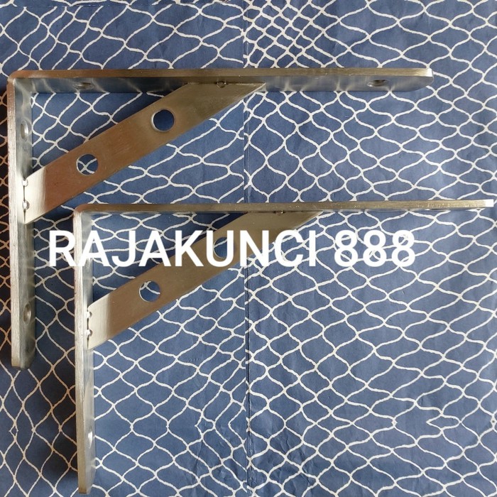 Jual Rak siku STAINLESS STEEL 304 10in 25cm Rak siku L Siku stainless ...