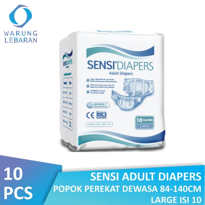 Jual Sensi Adult Diapers L10 - Popok Perekat Dewasa | Shopee Indonesia