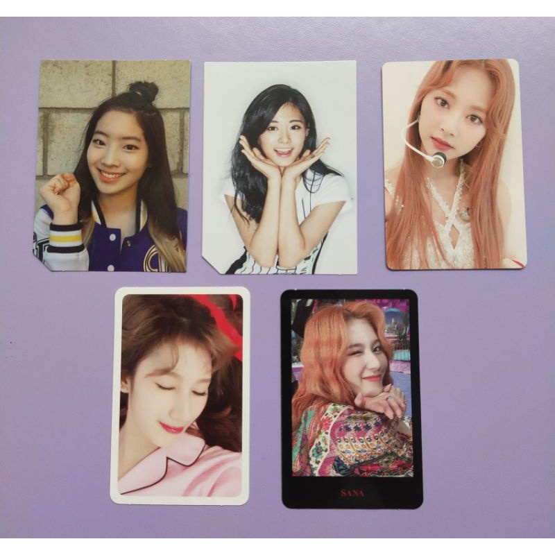 Jual Twice Photocard Dahyun Tzuyu Page Two, Tzuyu World In A Day, Sana More&More Twicetagram ...