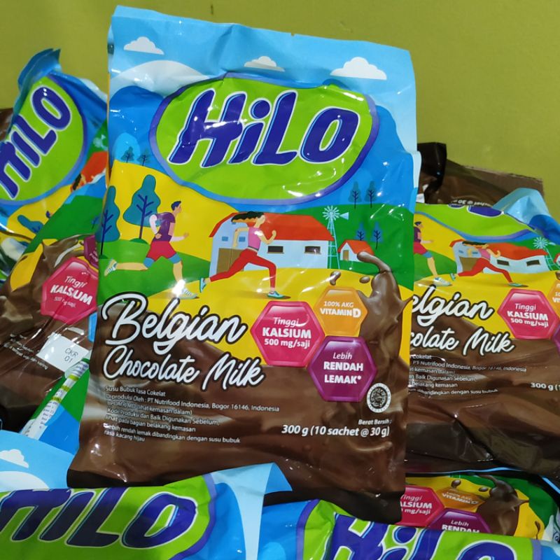 Jual Hilo Belgian Chocolate Milk 10pcs 300gram | Shopee Indonesia