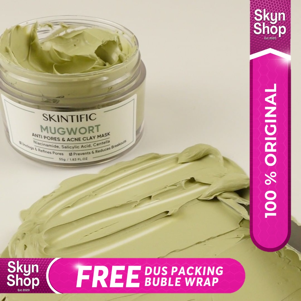 Jual SKINTIFIC Mud Mask Mugwort Mask Anti Pores & Acne Clay Mask Pore ...