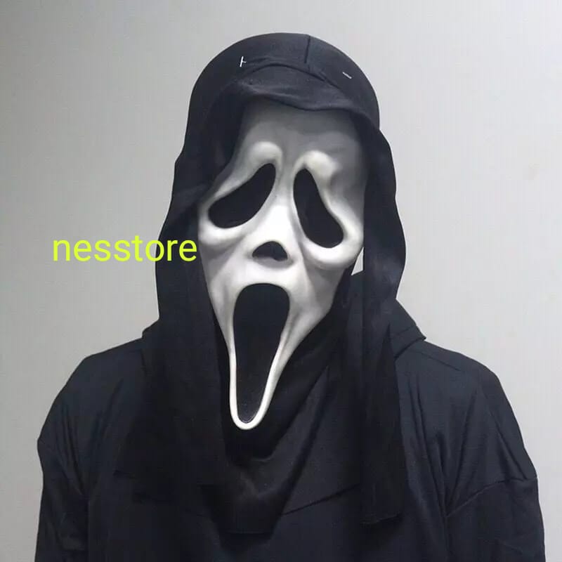 Jual Topeng Scream skull tengkorak hantu haloween cosplay kostum ...
