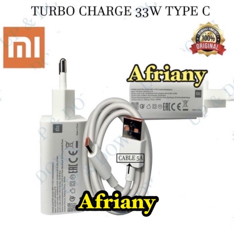 Jual Xiaomi Poco X3 NFC X3 Pro Type C Turbo Charger 33W ORIGINAL ...