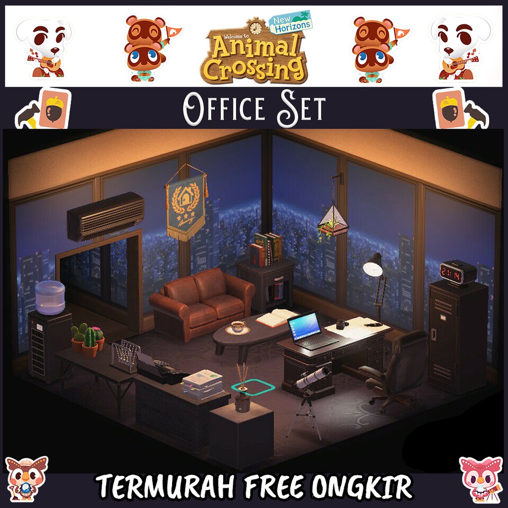 Office Set Animal Crossing New Horizon ACNH NMT Bells DIY Recipe ...